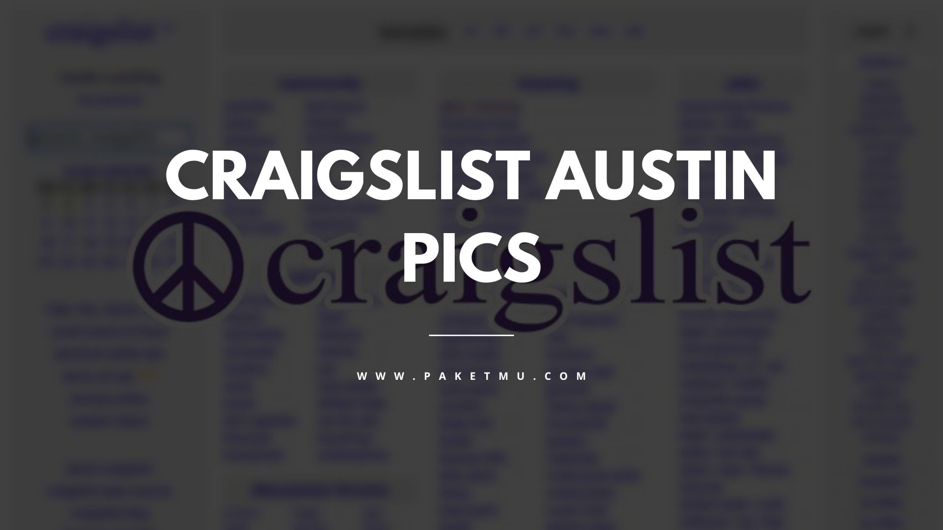 Stunning Shots from Austin’s Craigslist | Paketmu Business Review